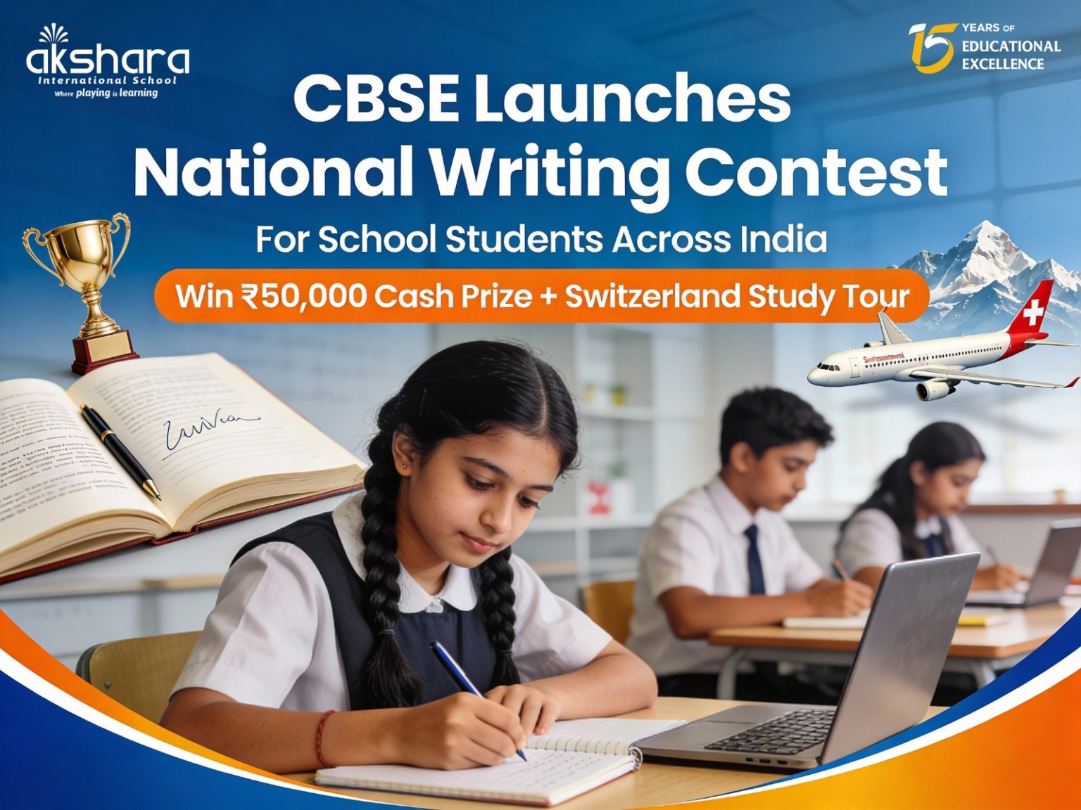 CBSE Launches National Writing Contest for School Students with ₹50,000 ...